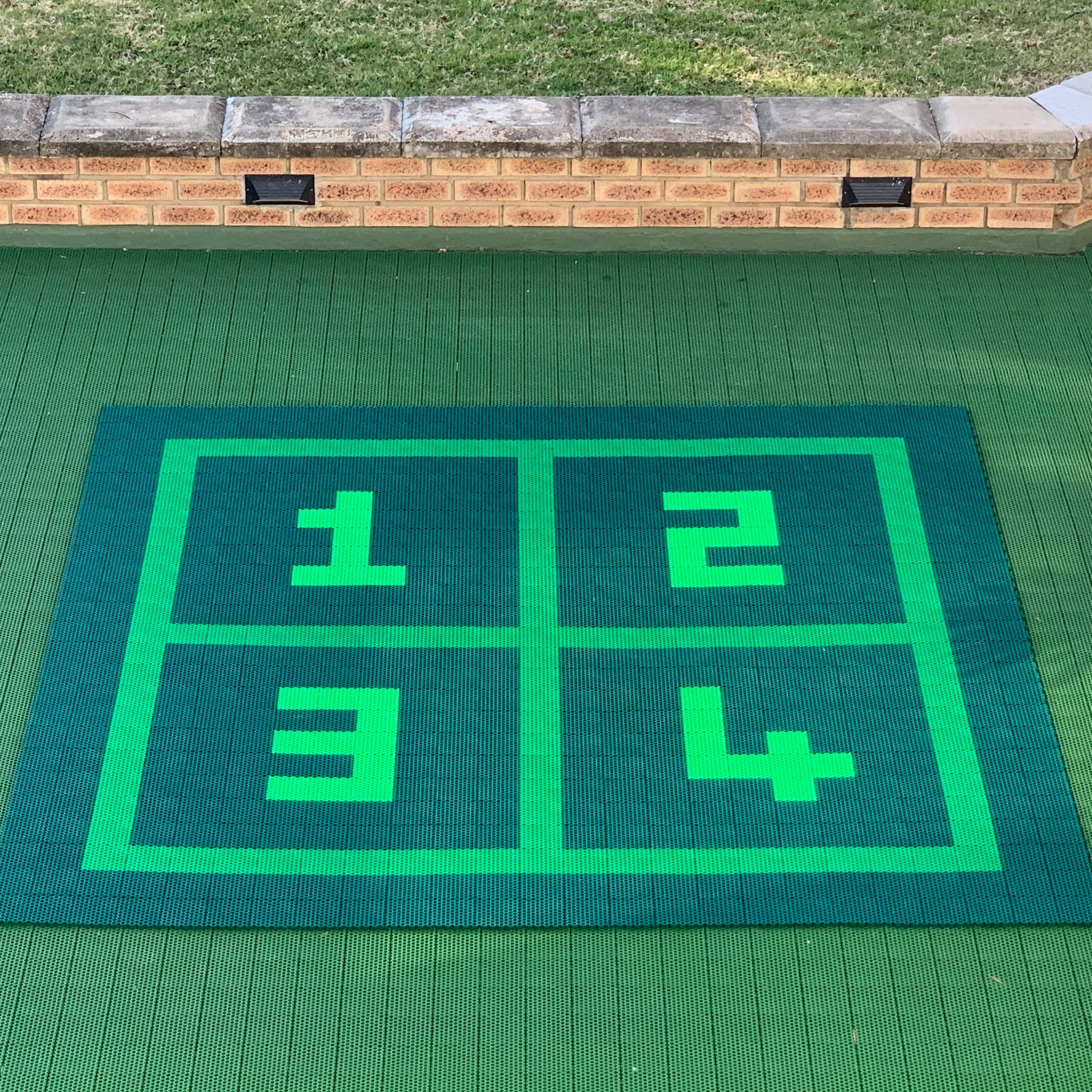 LOKFLOR Hockey Skills Mat Large Square Number | LokFlor