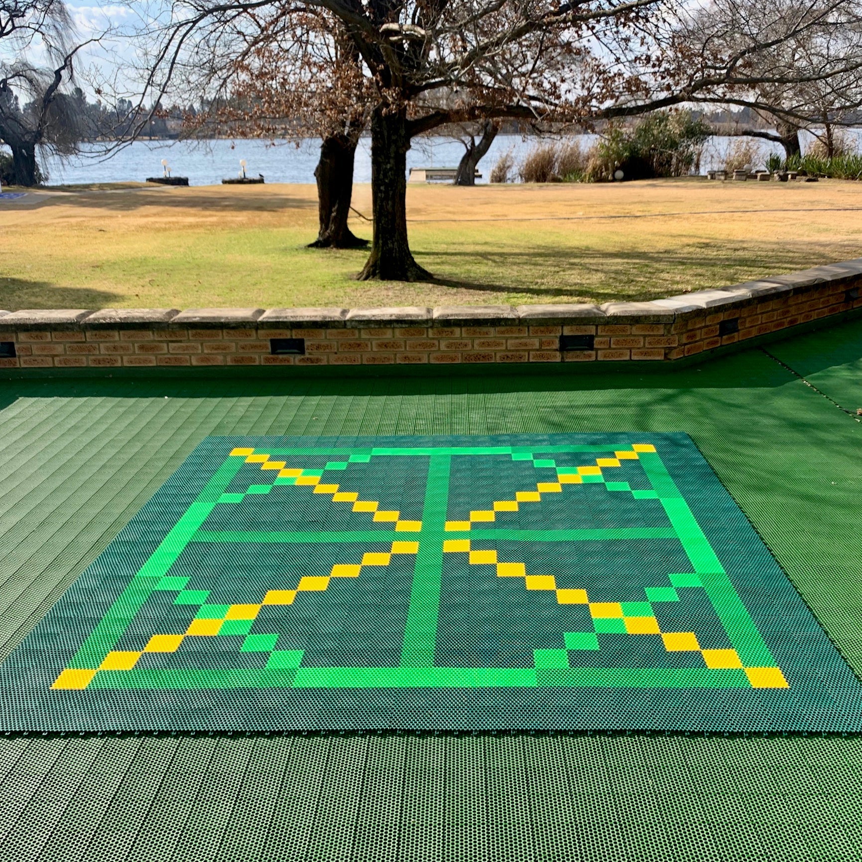 LOKFLOR Hockey Skills Mat Large Square Skill