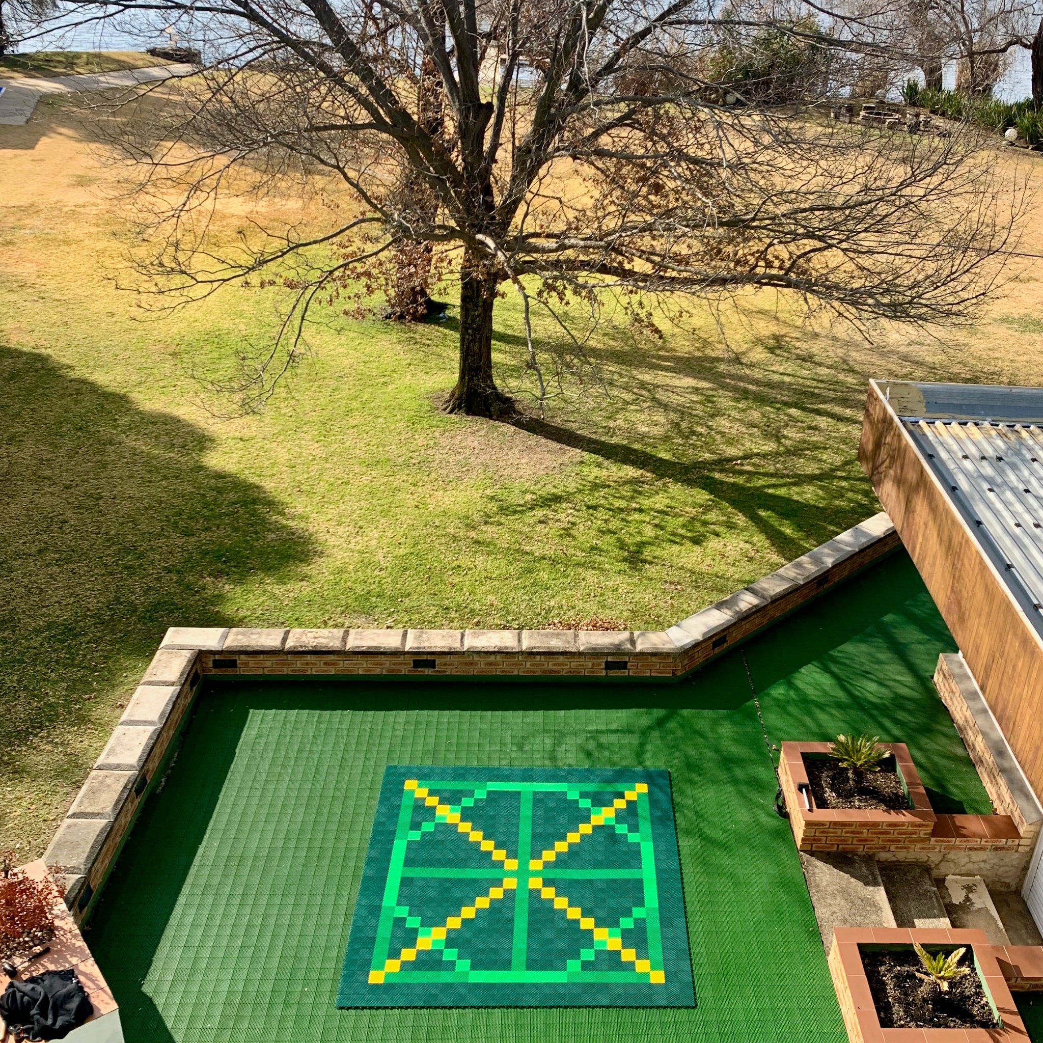 LOKFLOR Hockey Skills Mat Large Square Skill