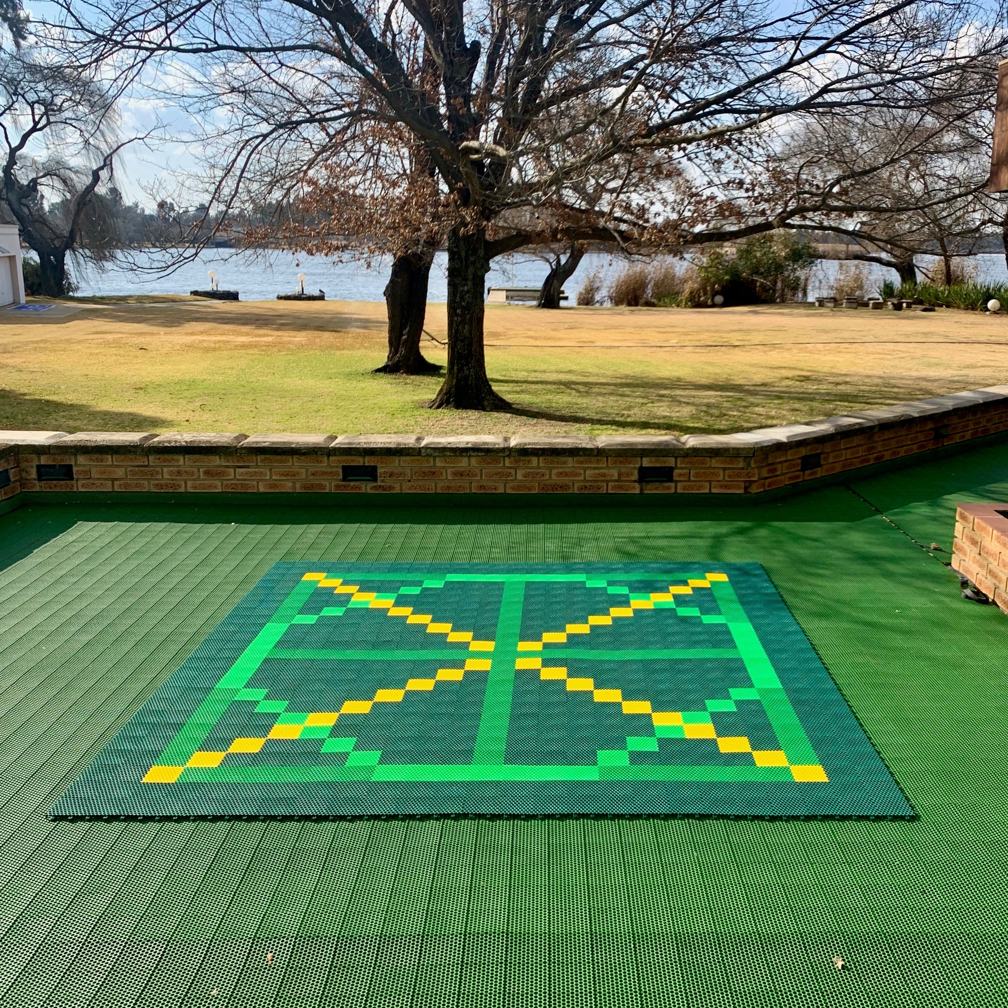 LOKFLOR Hockey Skills Mat Large Square Skill