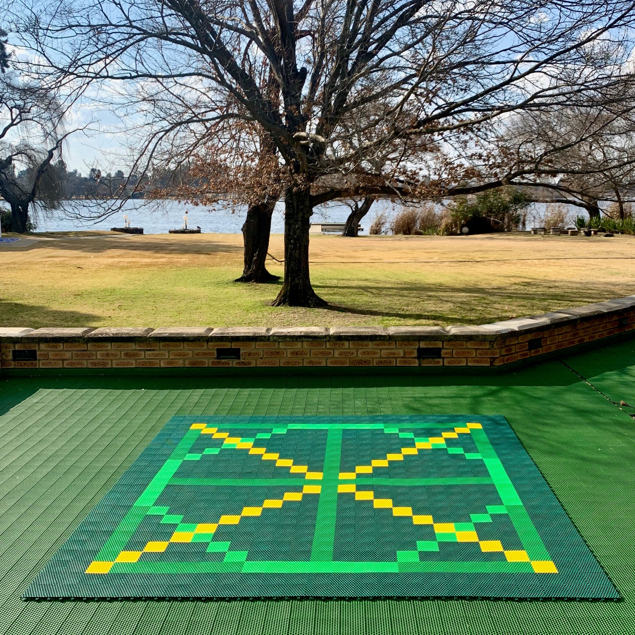 LOKFLOR Hockey Skills Mat Large Square Skill