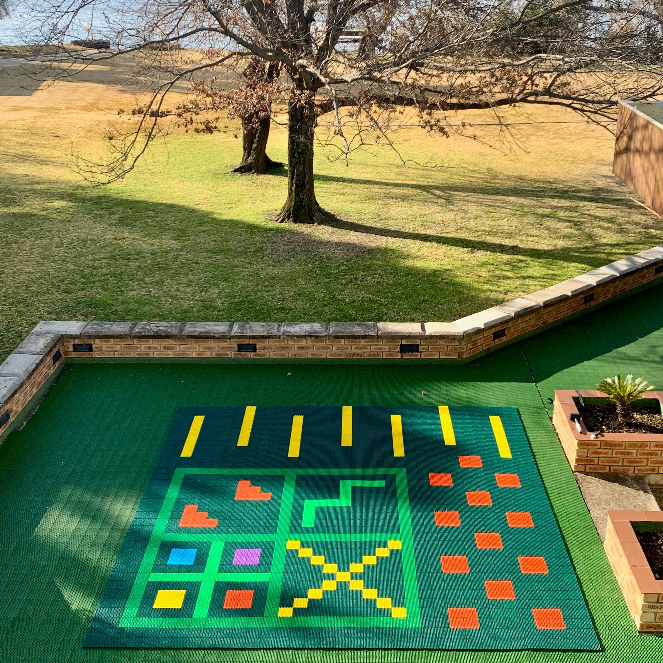 LOKFLOR Hockey Skills Mat Xtra-Large Square Skill | LokFlor