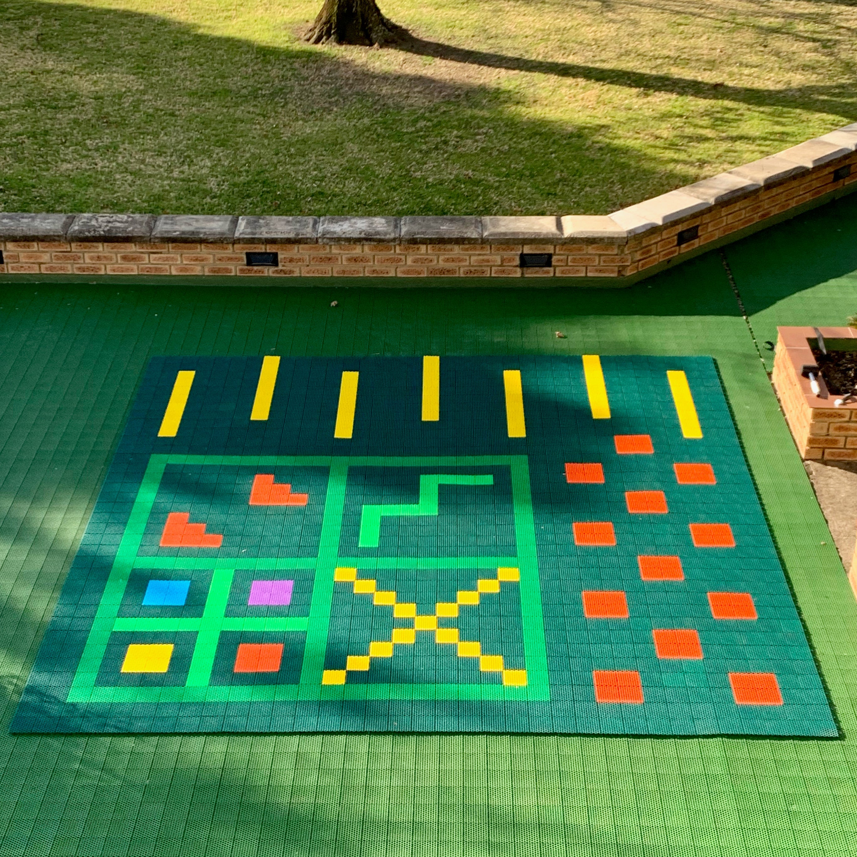 LOKFLOR Hockey Skills Mat Xtra-Large Square Skill | LokFlor